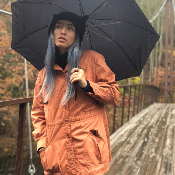 Jackets & Coats | Orange Light Rain Coat | Poshmark